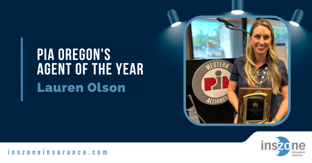 Celebrating Excellence: Lauren Olson Named PIA Oregon's Agent of the Year | Inszone Insurance